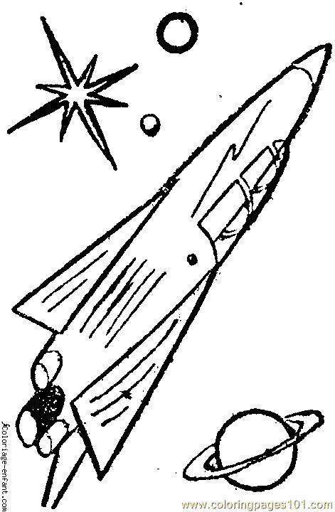 Detailed Coloring Pages Space Shuttle Coloring Pages