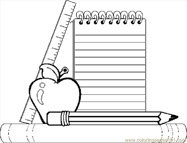 School Supplies 03 coloring page - Free Printable Coloring Pages