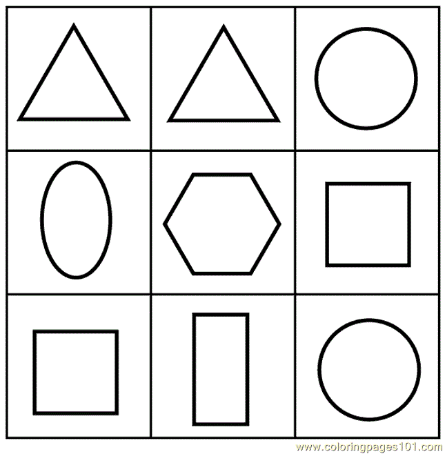 Coloring Pages Shapes 2 Coloring Pages 7 Com (Education > Shapes ...