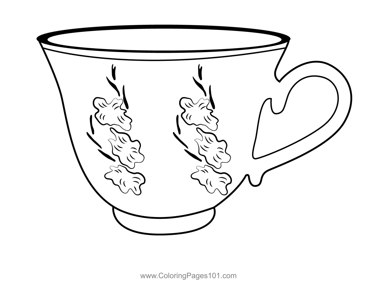 Painted Cup.1 Coloring Page for Kids - Free Crocodile Printable ...