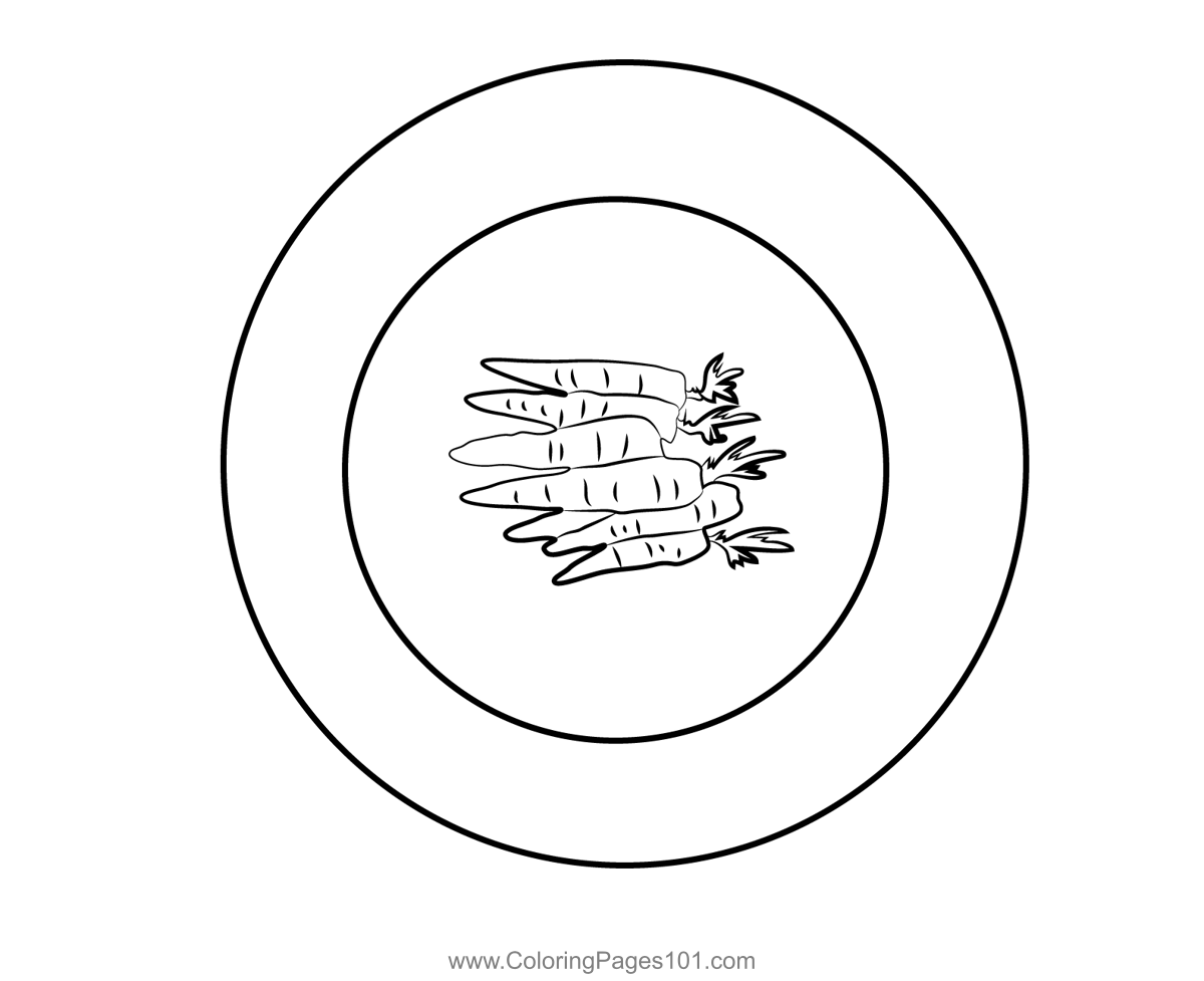 Painted Plate Coloring Page for Kids - Free Crocodile Printable ...