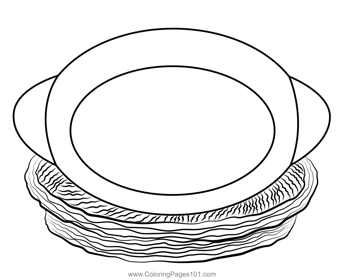 Plate With Basket Coloring Page for Kids - Free Crocodile Printable ...