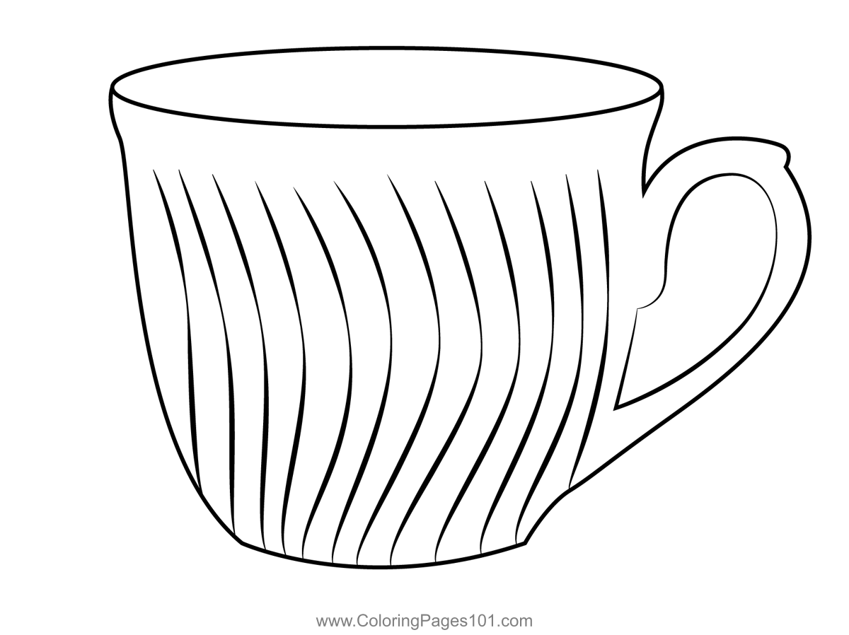 Printed Cup Coloring Page for Kids - Free Crocodile Printable Coloring ...