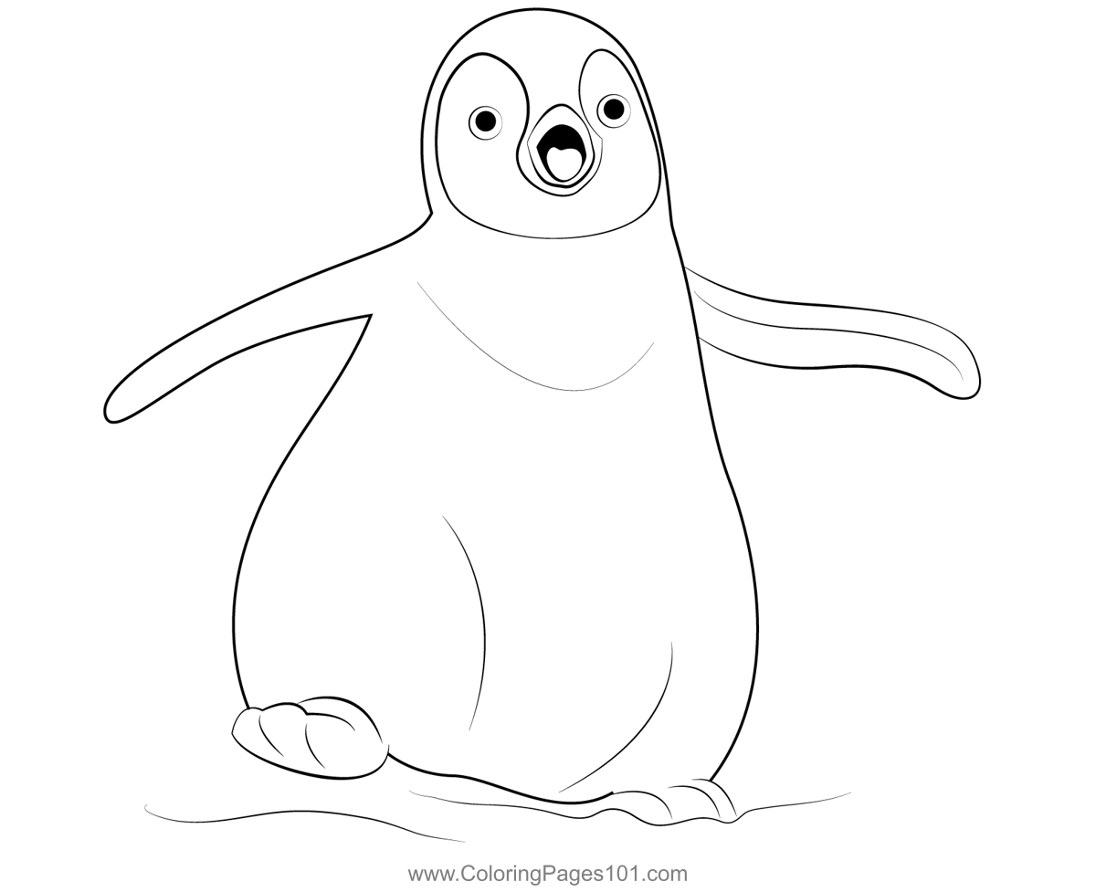 Beautiful Penguin Coloring Page for Kids - Free Penguins Printable ... Beautiful Penguin Coloring Page for Kids - Free Penguins Printable ...