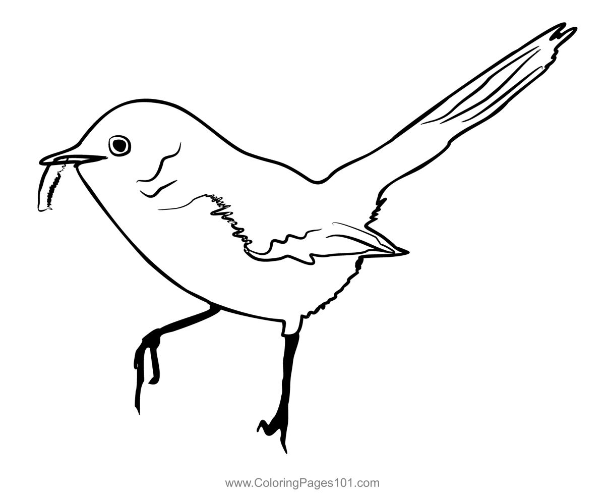 Dartford Warbler 4 Coloring Page for Kids - Free Warblers Printable ...