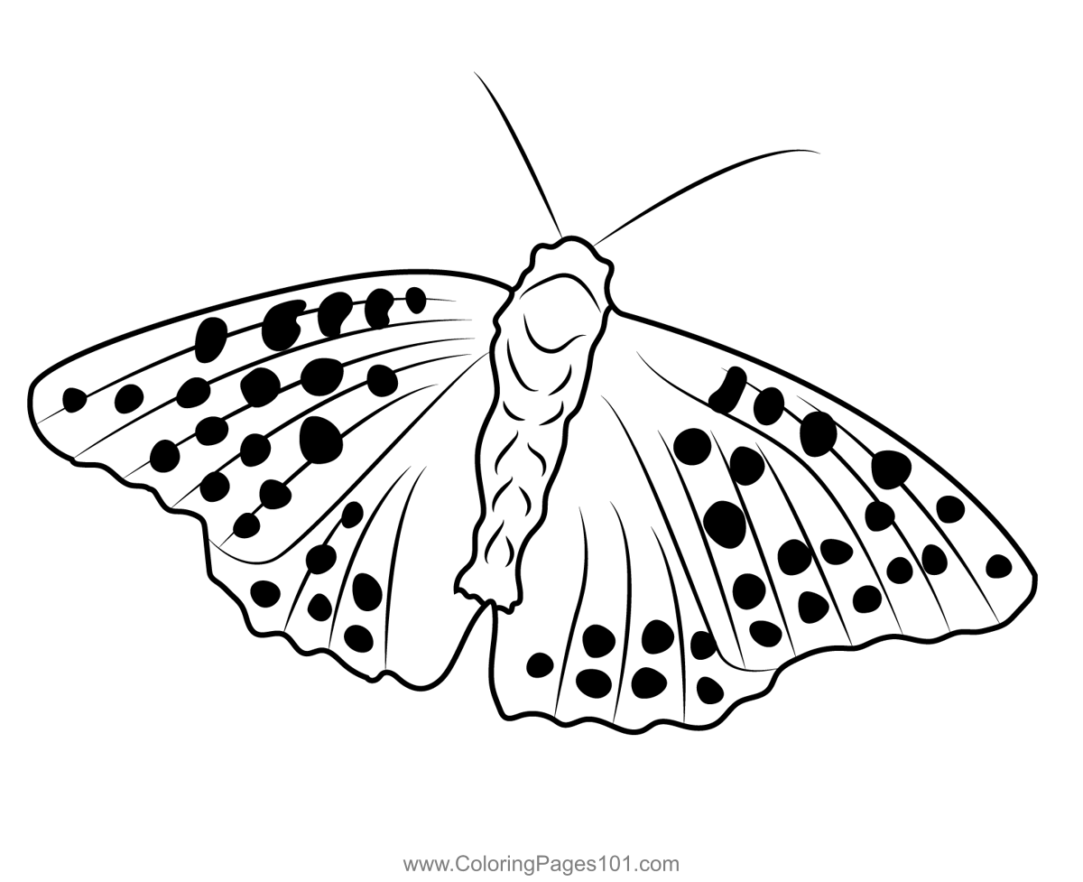 Mothy Butterfly Coloring Page for Kids - Free Butterflies Printable ...