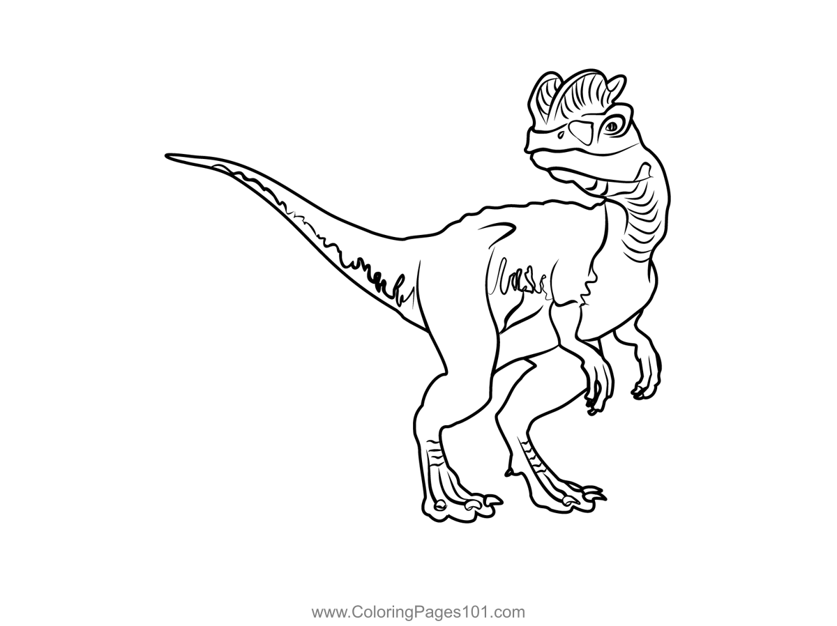 Dilophosaurus Coloring Page For Kids Free Dinosaurs Printable Dilophosaurus Coloring Page For Kids Free Dinosaurs Printable