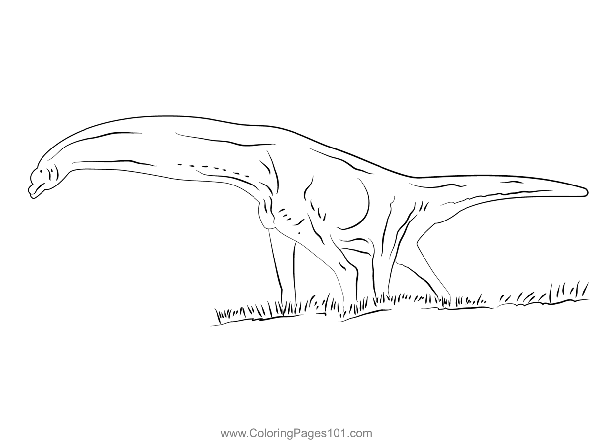 Isisaurus Coloring Page for Kids - Free Dinosaurs Printable Coloring ...