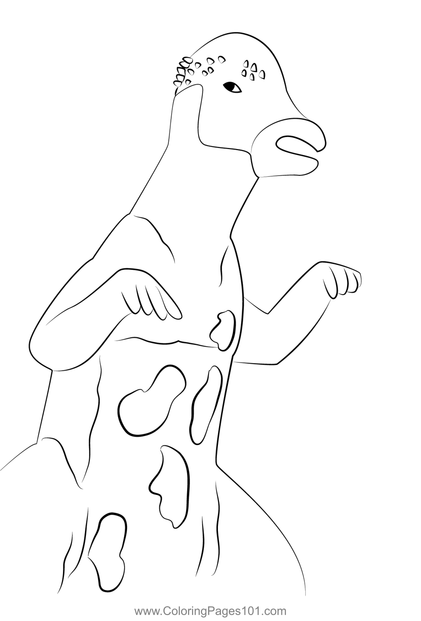 Pachycephalosaurus Coloring Page for Kids - Free Dinosaurs Printable ...