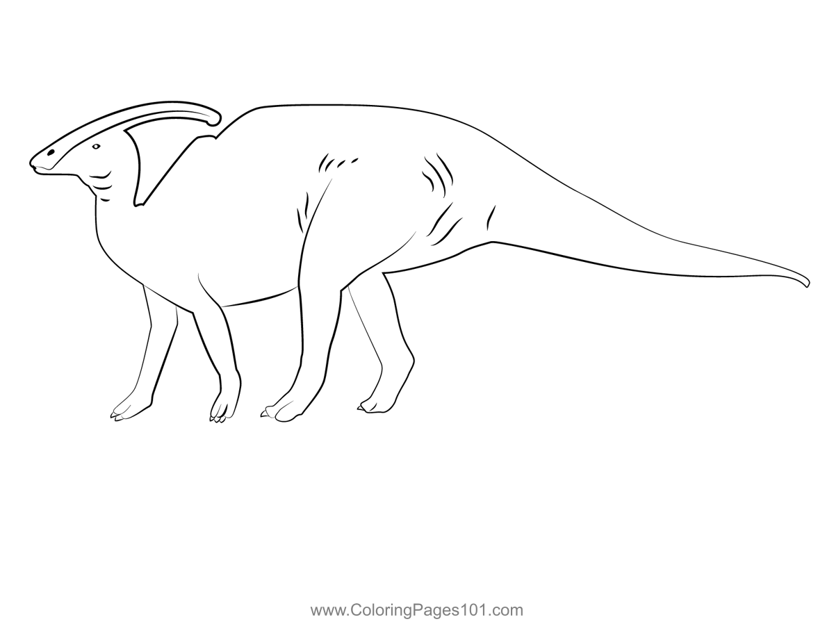 Parasaurolophus Dinosaure Dinosaur Dinosaurier Coloring Dinosaurus ...