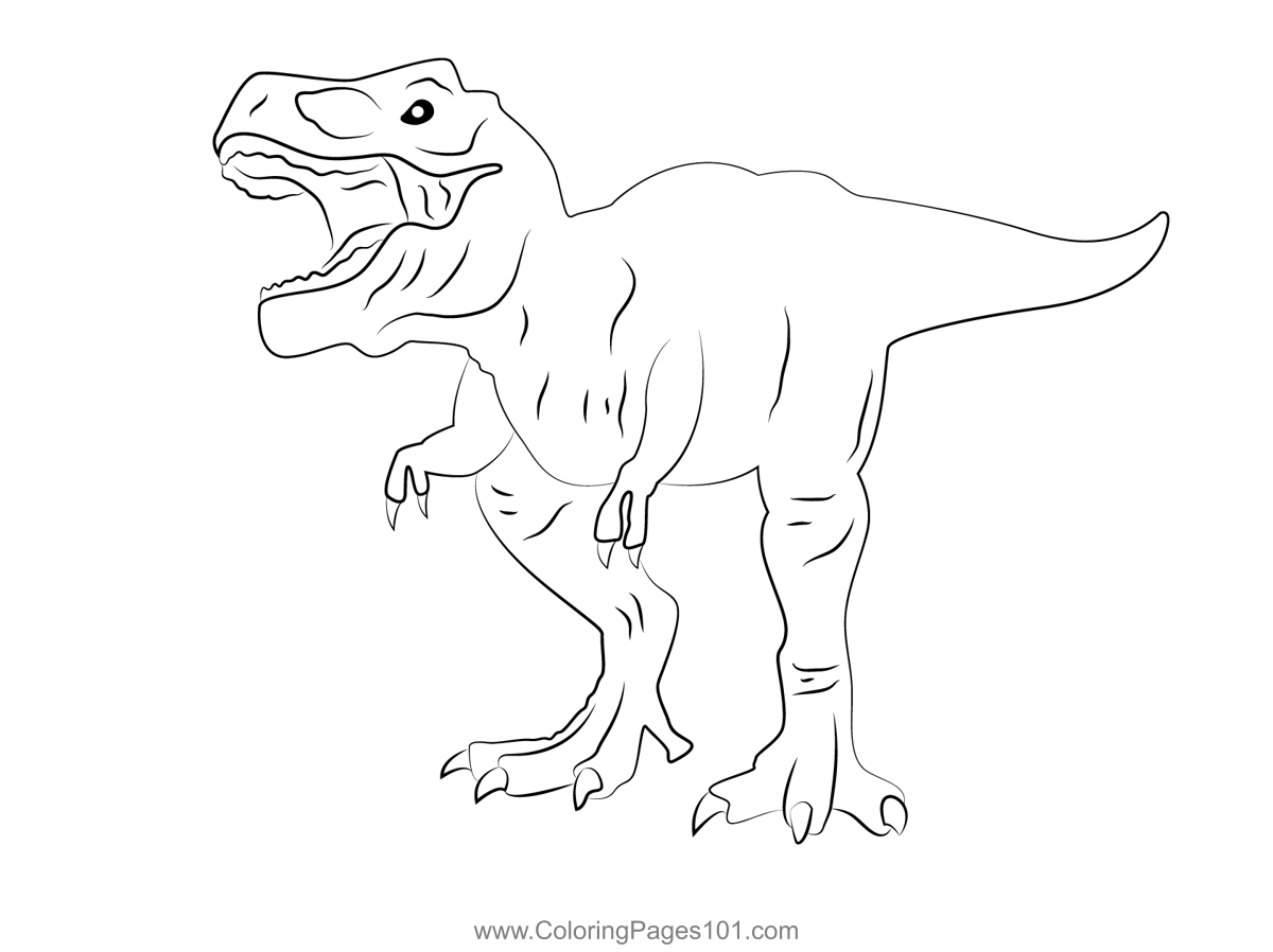 Schleich Trex Coloring Page for Kids - Free Dinosaurs Printable ...