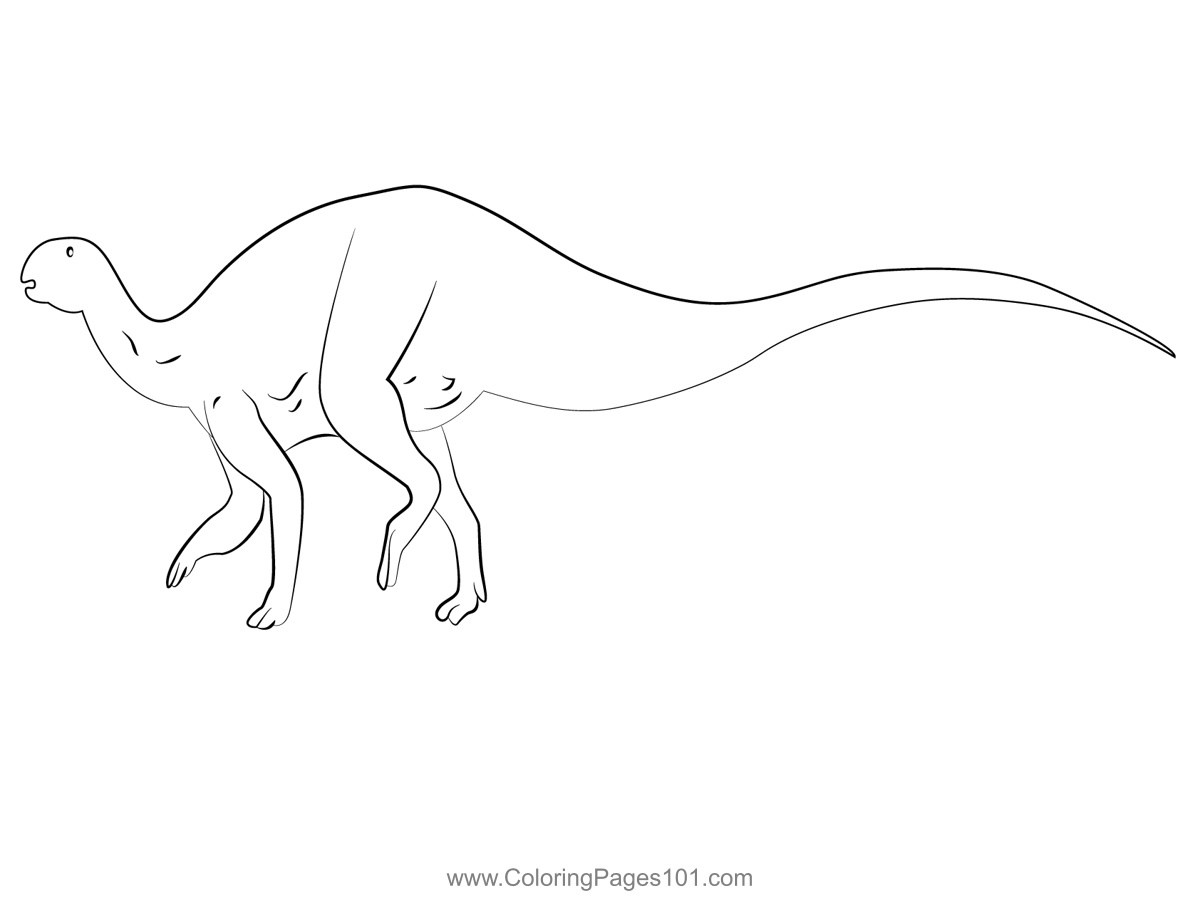Tenontosaurus Coloring Page for Kids - Free Dinosaurs Printable ...