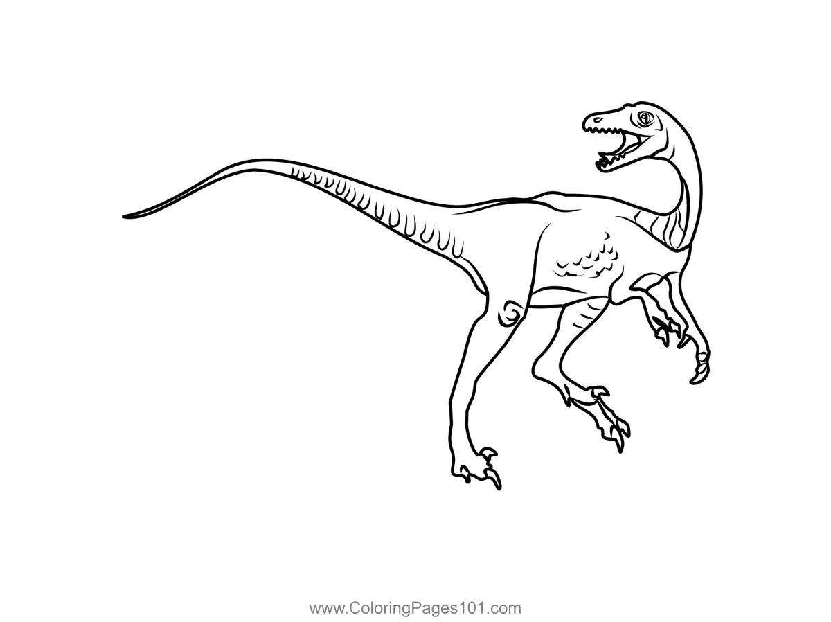 Troodon Coloring Page for Kids - Free Dinosaurs Printable Coloring ...