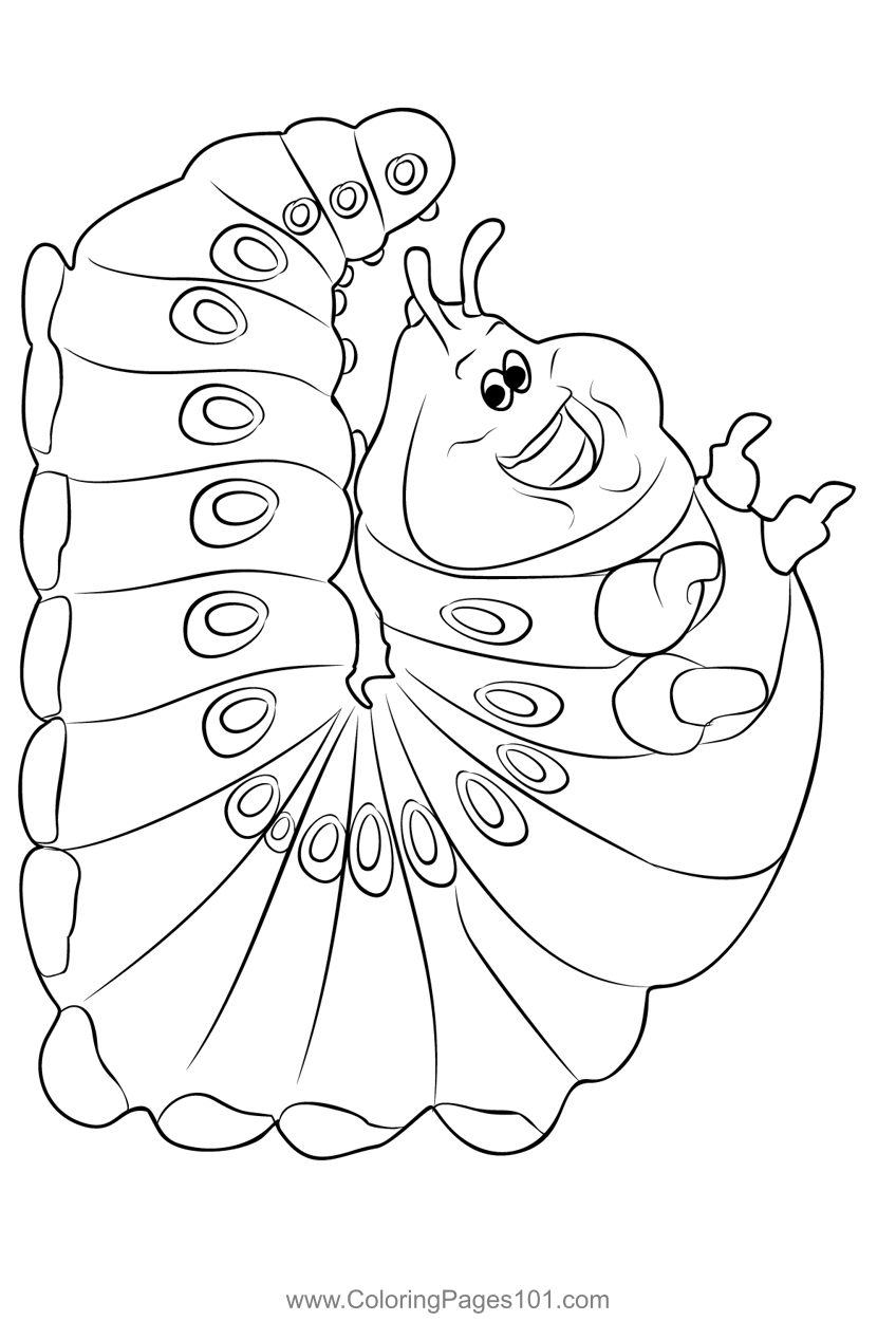 Grass Guzzler Coloring Page for Kids - Free A Bug's Life Printable ...
