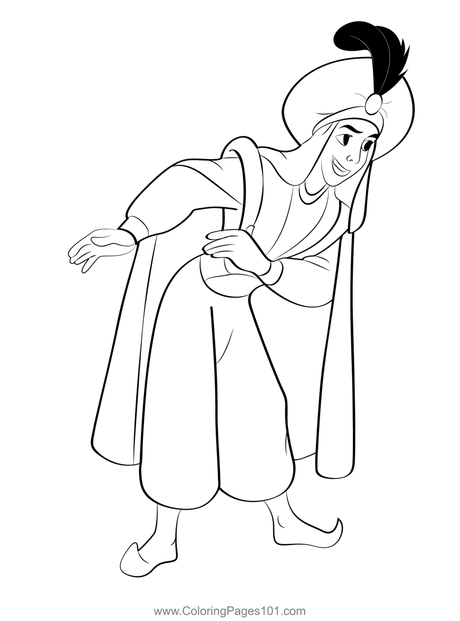 Prince Ali Coloring Pages