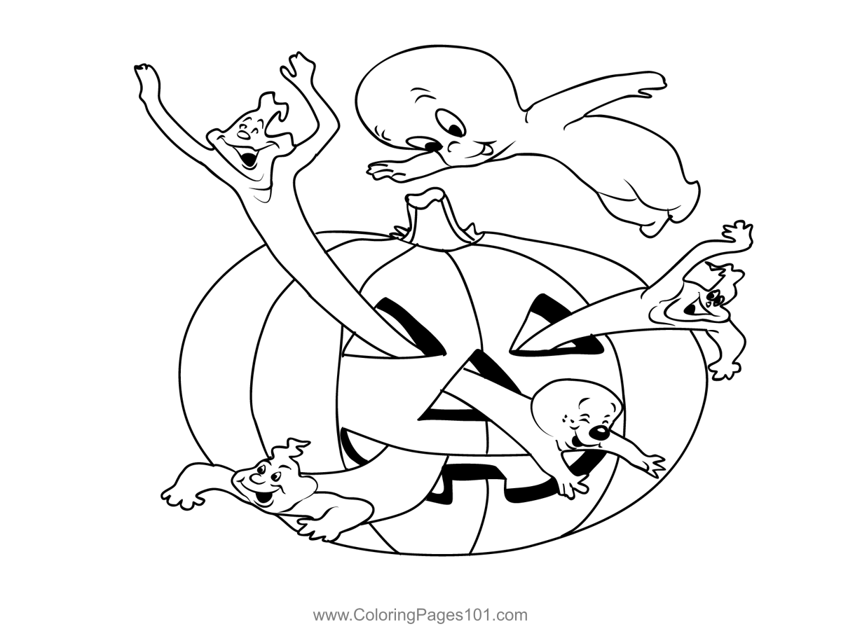 Casper 2 Coloring Page for Kids - Free Casper Printable Coloring Pages ...