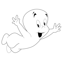 Casper Coloring Pages for Kids Printable Free Download ...