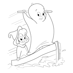Casper Coloring Pages for Kids Printable Free Download ...
