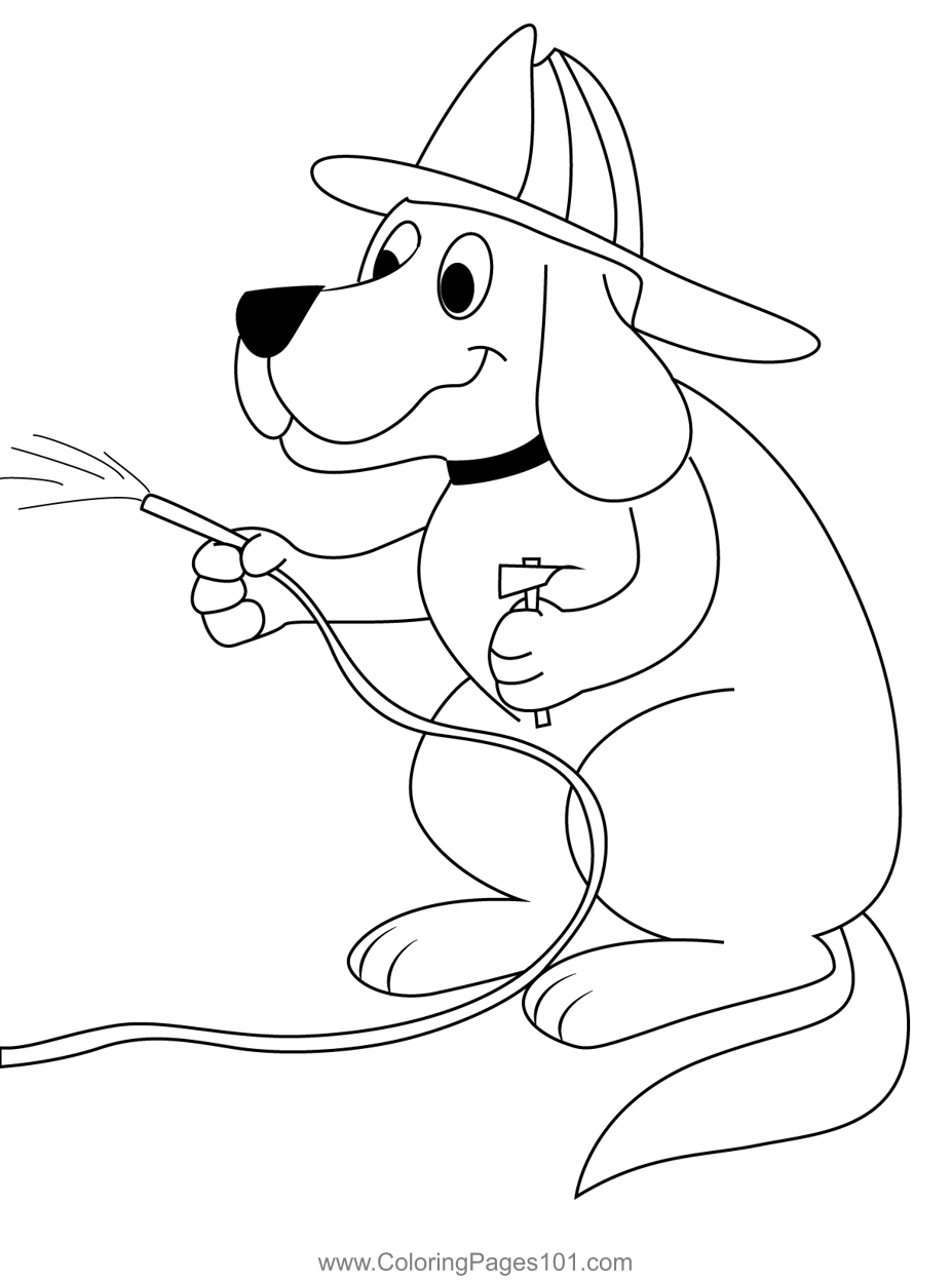Fire Clifford Coloring Page for Kids - Free Clifford the Big Red Dog ... Fire Clifford Coloring Page for Kids - Free Clifford the Big Red Dog ...