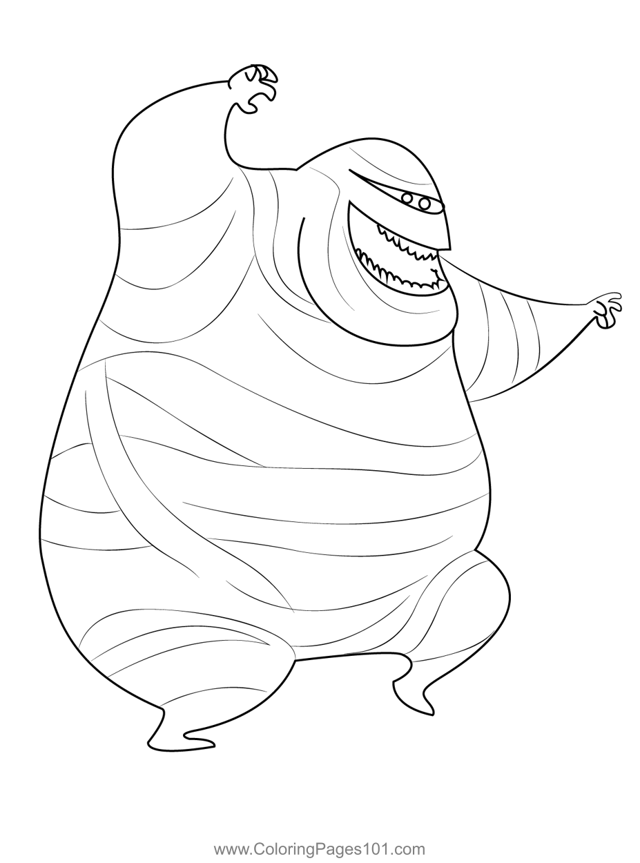 Mummy Coloring Page for Kids - Free Hotel Transylvania Printable ...