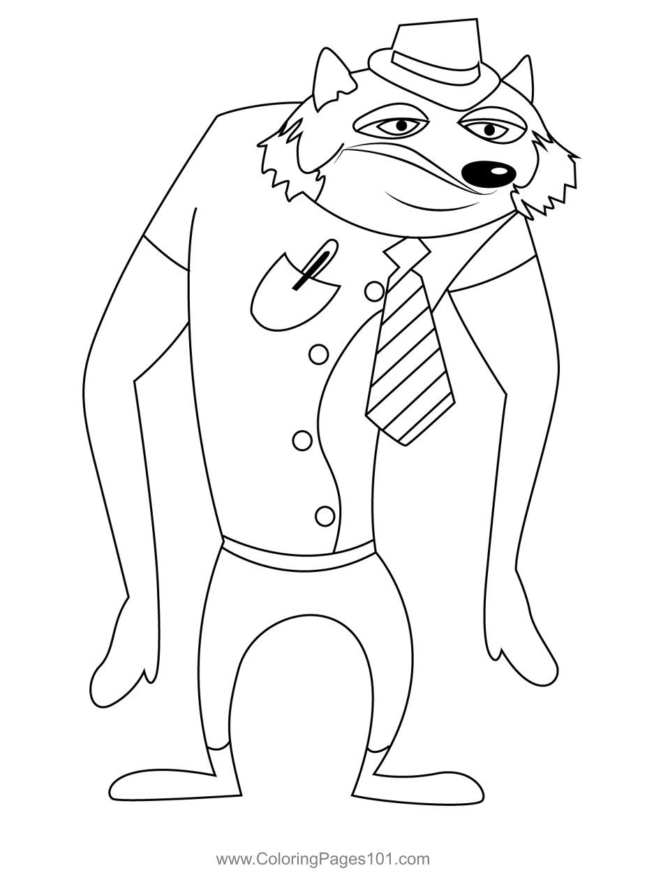 Angry Anime Wolves Coloring Pages