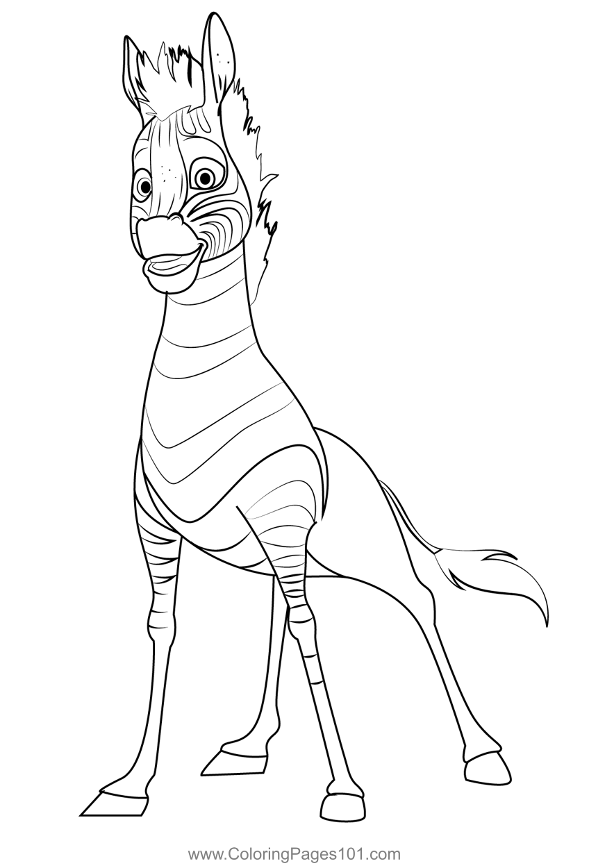 Khumba Coloring Pages Sketch Coloring Page