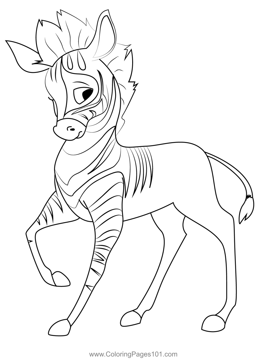 Khumba Coloring Pages Sketch Coloring Page