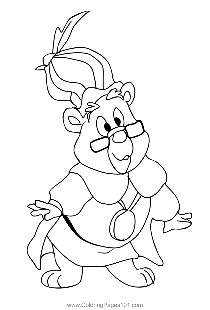 Gummi Bears 3 Coloring Page for Kids - Free Adventures of the Gummi ...