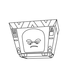 Badcomputer Batwheels Coloring Page for Kids - Free Batwheels Printable ...