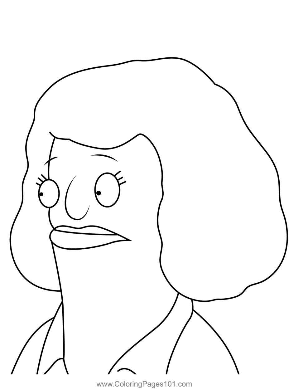 Debbie Bob's Burgers Coloring Page for Kids - Free Bob's Burgers ...