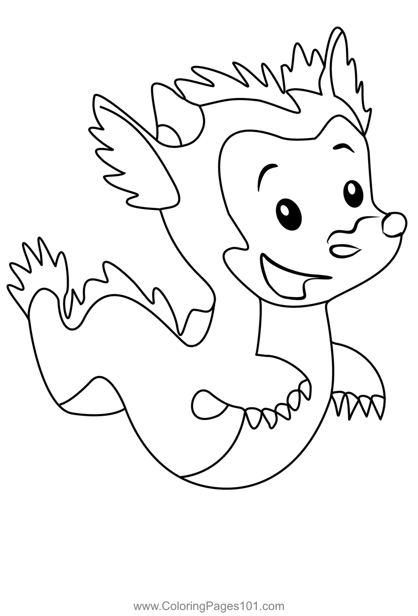 The Dragon Puppy From Bubble Guppies Coloring Page for Kids - Free ... The Dragon Puppy From Bubble Guppies Coloring Page for Kids - Free ...