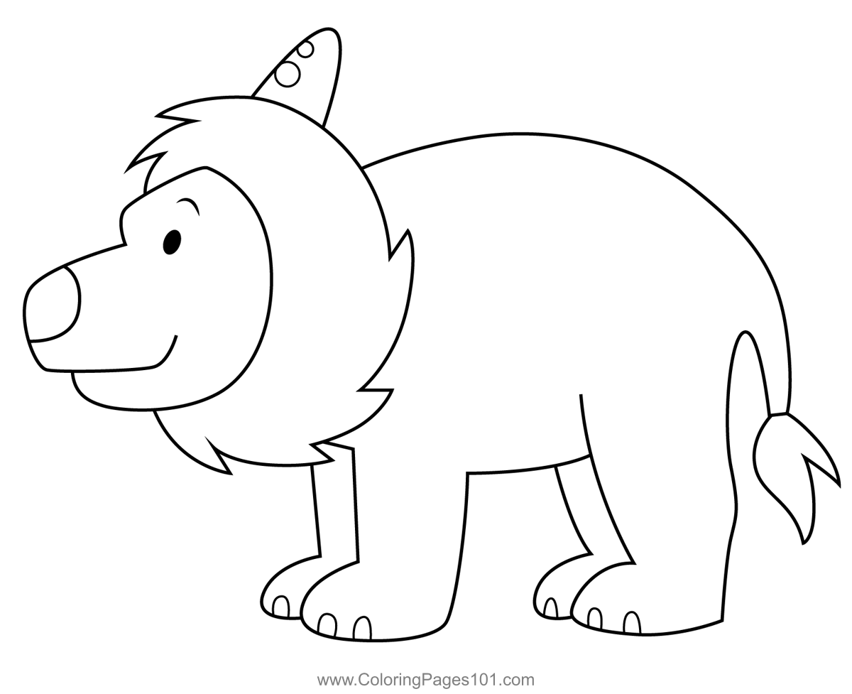 Barry the Lion Bumba Coloring Page for Kids - Free Bumba Printable ...
