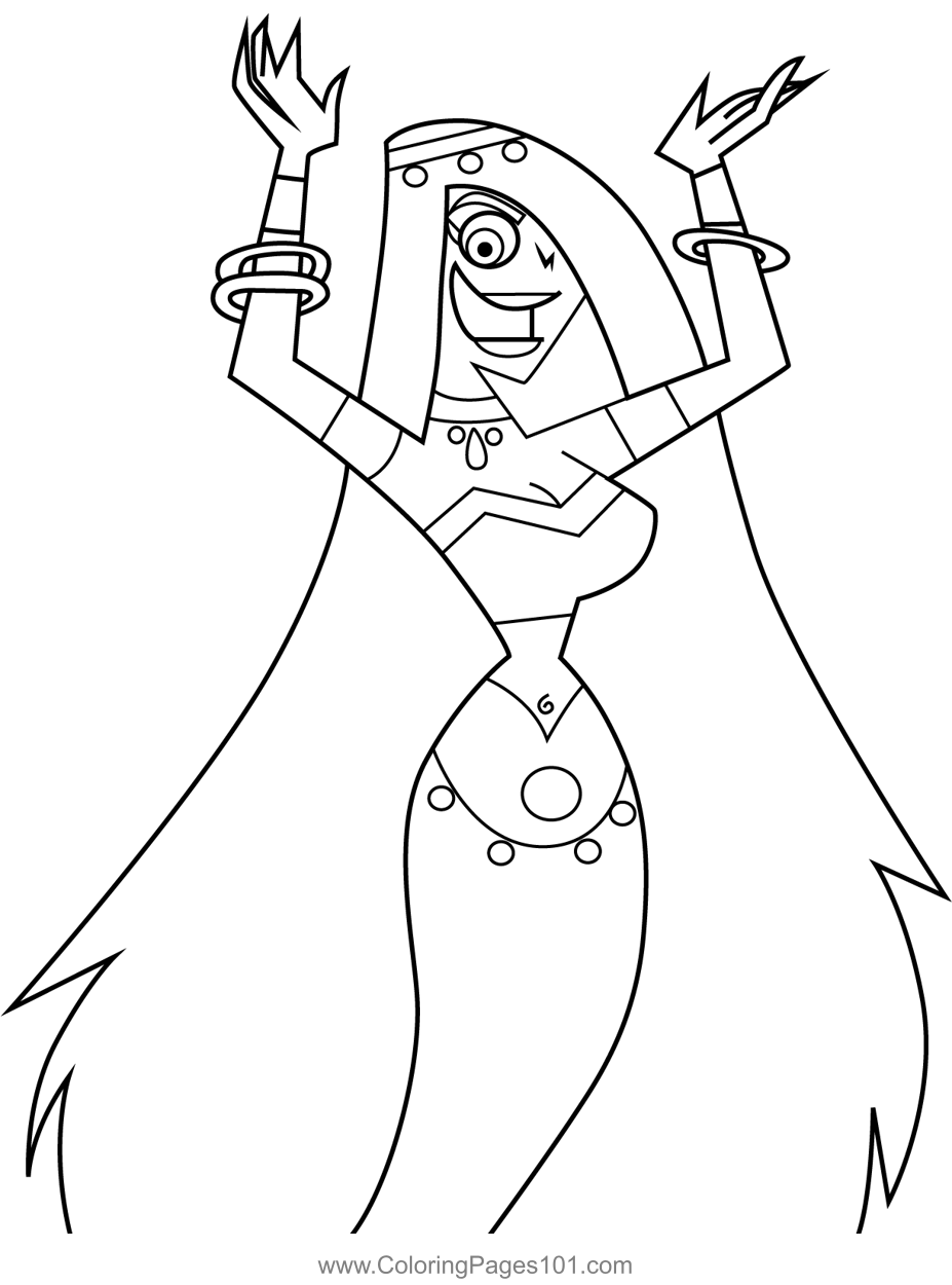 Desiree Danny Phantom Coloring Page for Kids - Free Danny Phantom ...