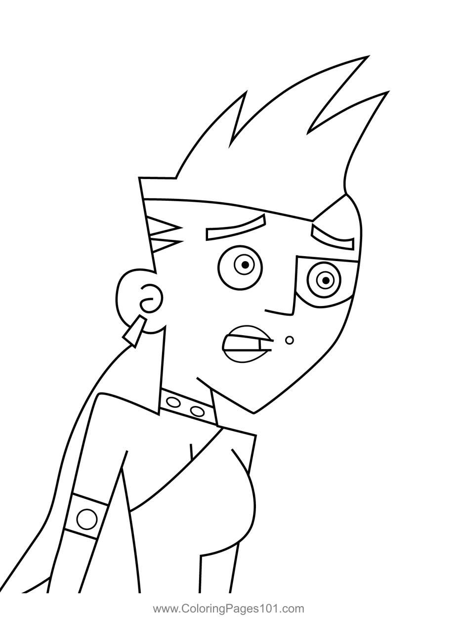 Elastica Danny Phantom Coloring Page for Kids - Free Danny Phantom ...