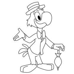 José Carioca Coloring Page for Kids - Free DuckTales Printable Coloring ...