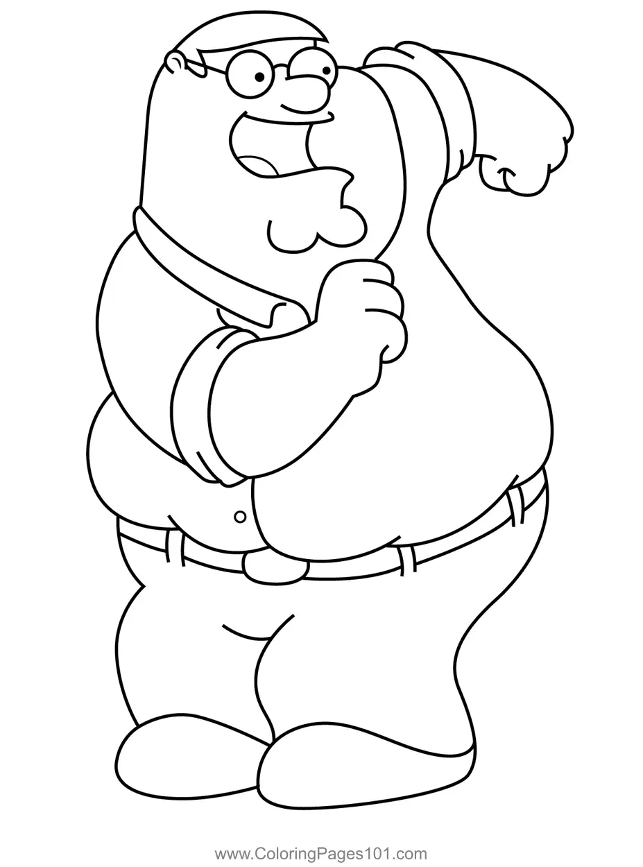 Peter Griffin Dancing Family Guy Coloring Page for Kids - Free Family ... Peter Griffin Dancing Family Guy Coloring Page for Kids - Free Family ...