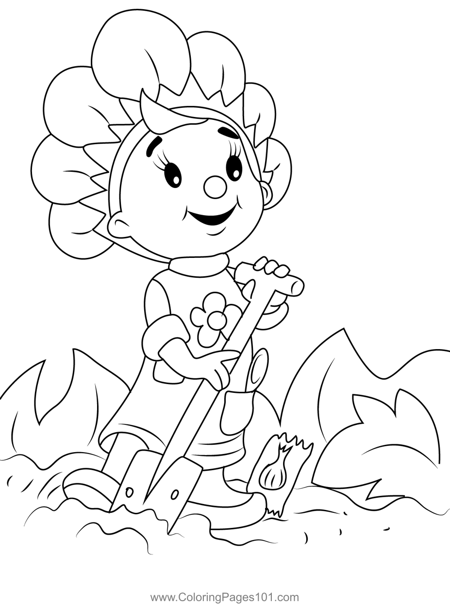 Fifi At Work Coloring Page for Kids - Free Fifi & the Flowertots ...