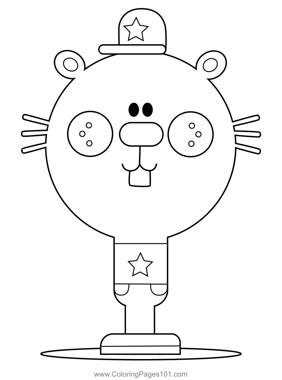 Marga Hey Duggee Coloring Page for Kids - Free Hey Duggee Printable ...
