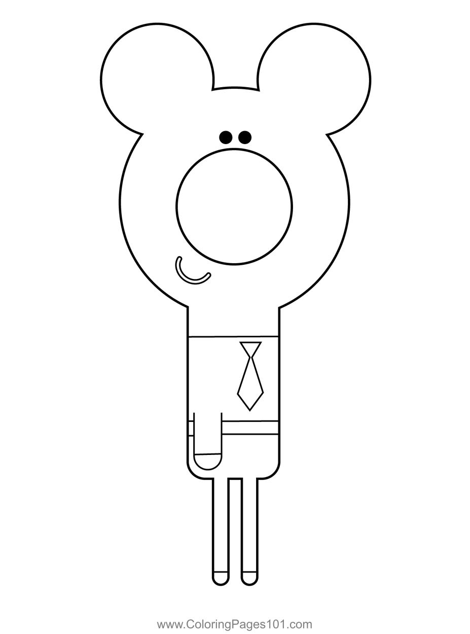 Norrie's Dad Hey Duggee Coloring Page for Kids - Free Hey Duggee ...