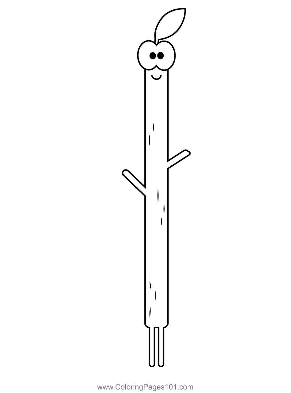 Stick Insect Hey Duggee Coloring Page for Kids - Free Hey Duggee ...