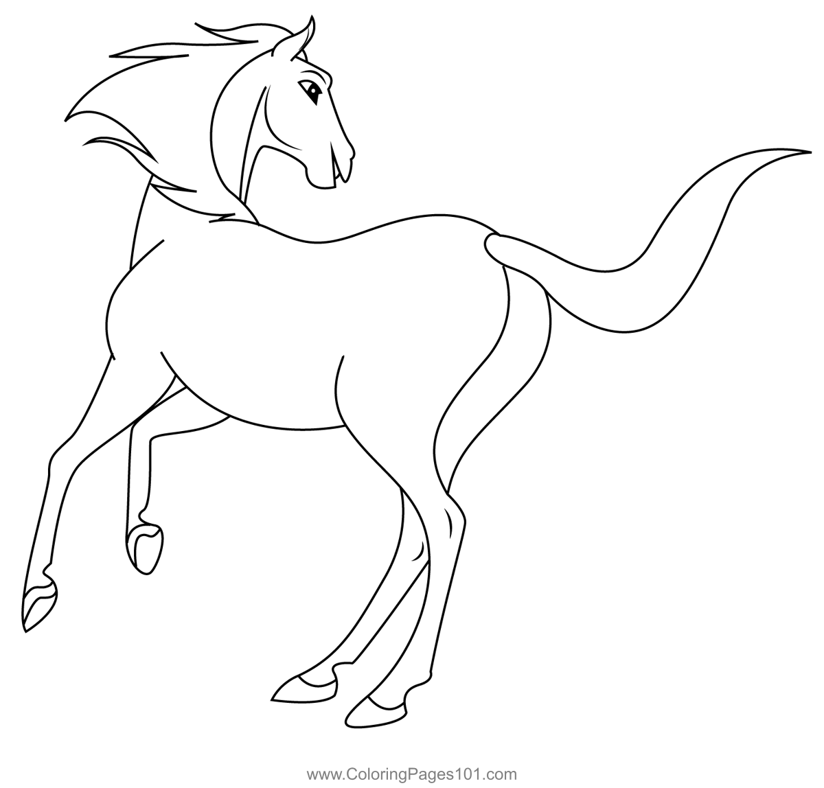 Azula From Horseland Coloring Page for Kids - Free Horseland Printable ...
