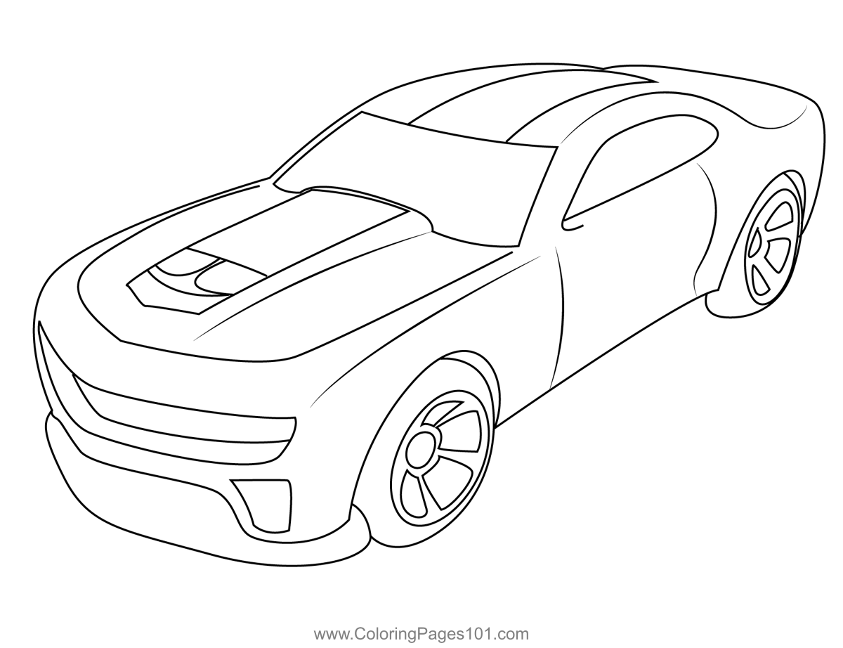 Bumblebee Car Coloring Pages
