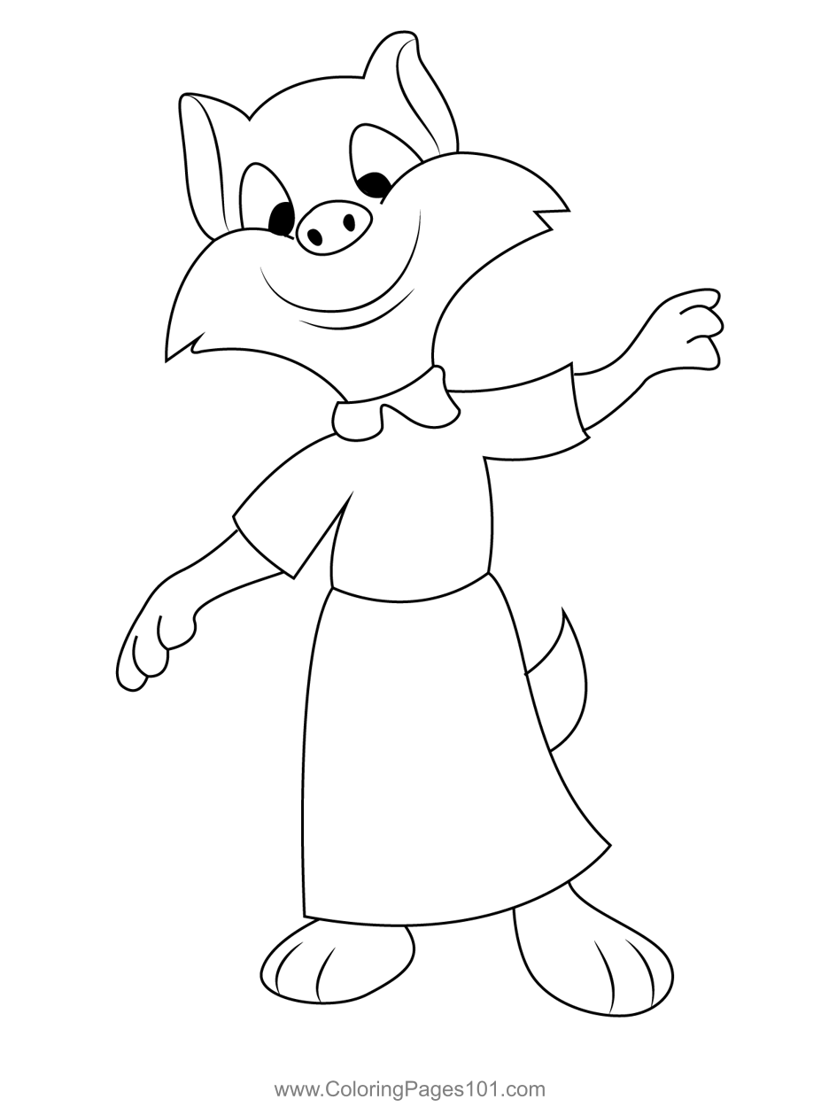 Piggley Winks Coloring Page for Kids - Free Jakers! The Adventures of ... Piggley Winks Coloring Page for Kids - Free Jakers! The Adventures of ...