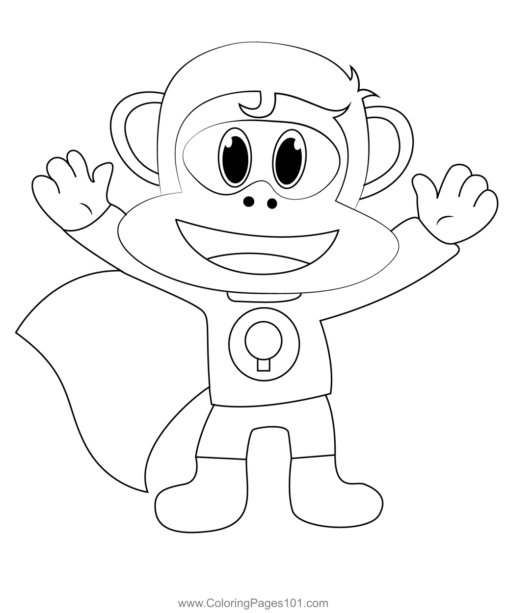 Super Julius Jr Coloring Page for Kids - Free Julius Jr. Printable ...