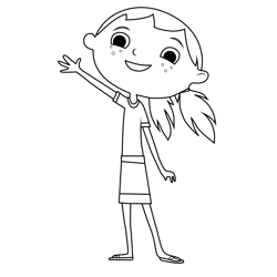 Olive Justin Time Coloring Page for Kids - Free Justin Time Printable ...