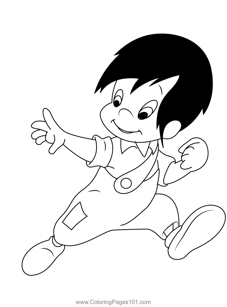 Marcelino Run Coloring Page for Kids - Free Marcelino Printable ...