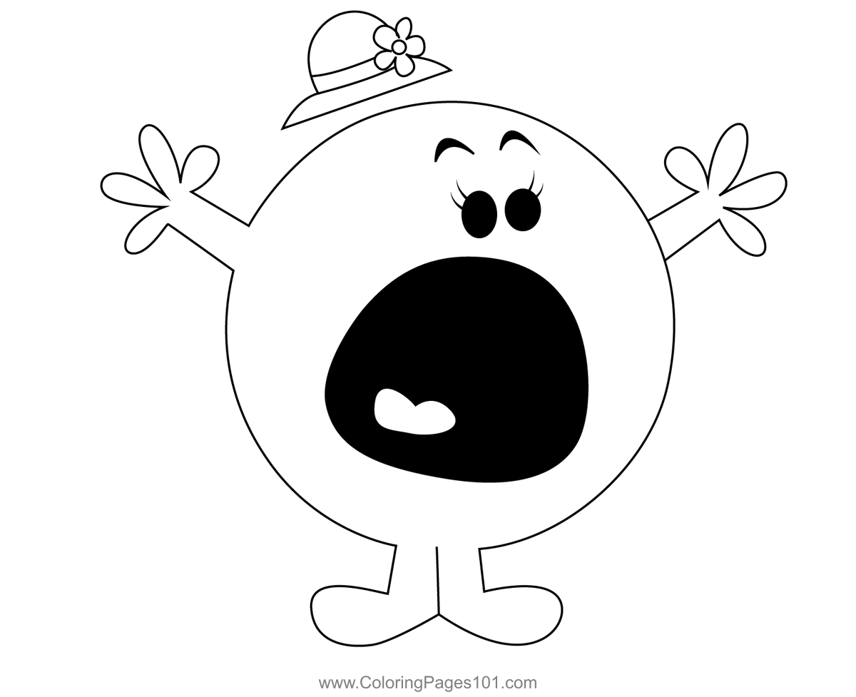 Bossy Coloring Page for Kids - Free Mr. Men Printable Coloring Pages ...