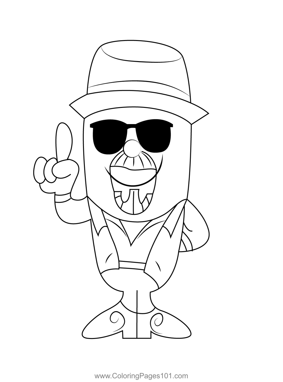 Mr. Heisenberg Coloring Page for Kids - Free Mr. Men Printable Coloring ...