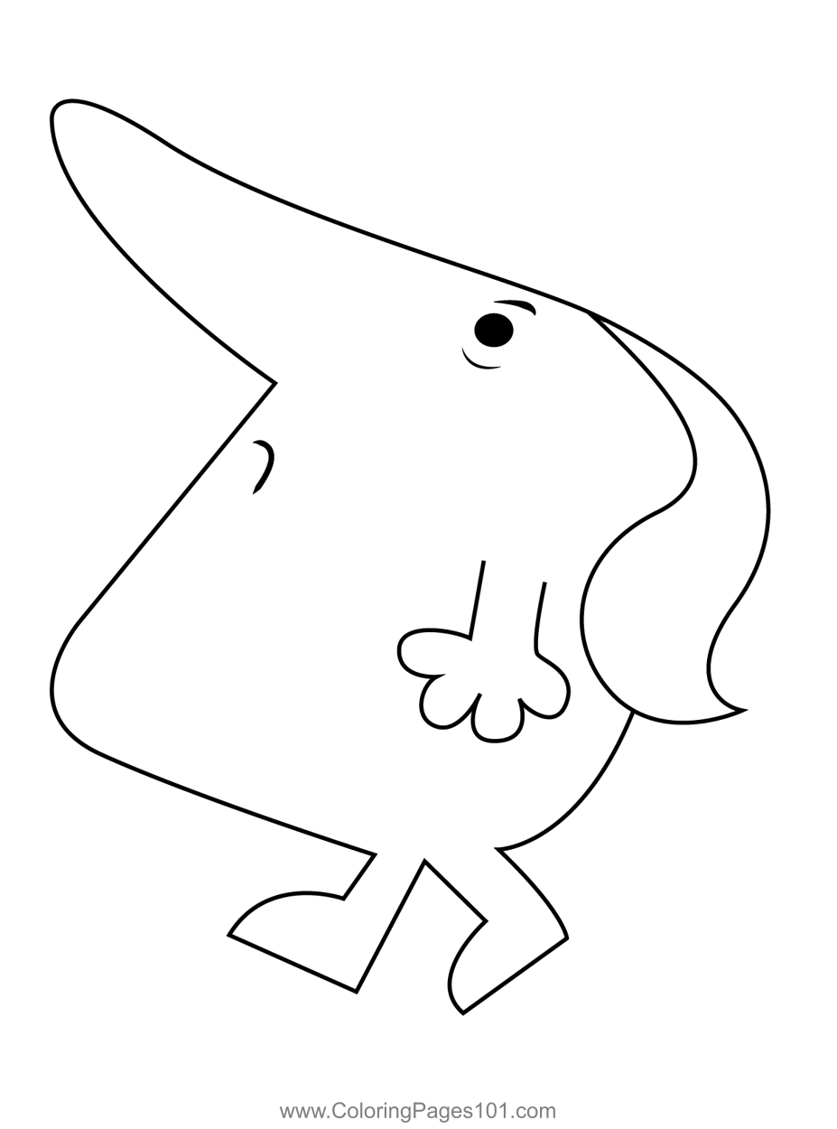 Mr.heartless Coloring Page for Kids - Free Mr. Men Printable Coloring ...
