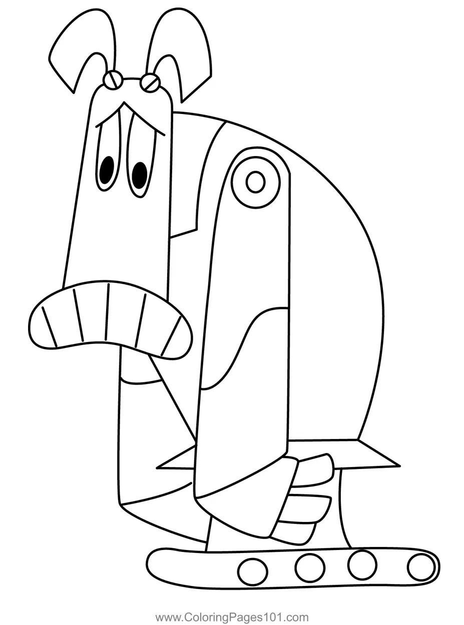 XJ-7 Coloring Page for Kids - Free My Life as a Teenage Robot Printable ...